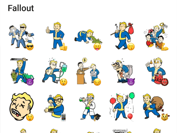Fallout - Vault Boy sticker pack - Telegram Stickers Library