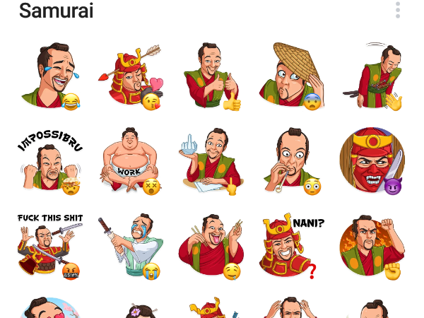 Samurai Sticker Pack - Telegram Stickers Library